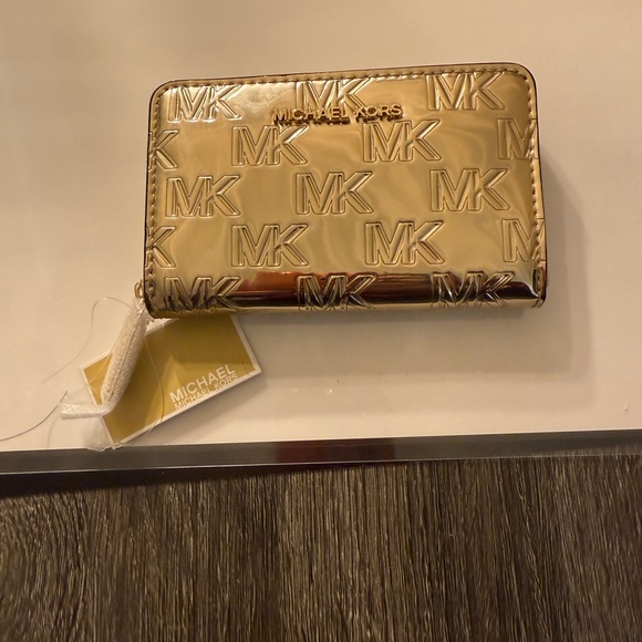 Cool Michael Kors Gold Wallet Photos